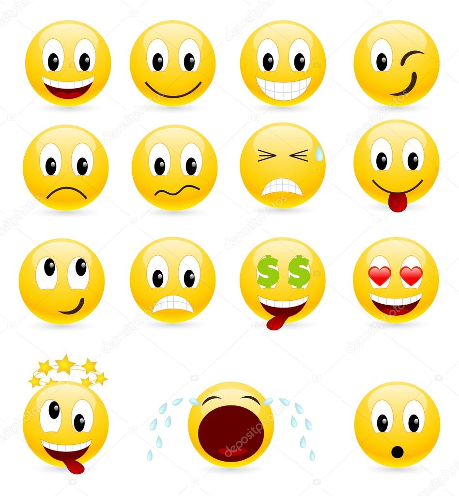Smilies — Stock Vector © Nataly-Nete #3048114 Smilies — Stock Vector © Nataly-Nete #3048114