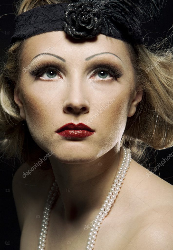 Woman's retro revival portrait. Stock Photo by ©tolokonov 2888004