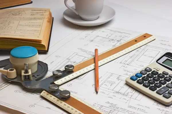 Old technical drawings — Stock Photo © Observer #2895228