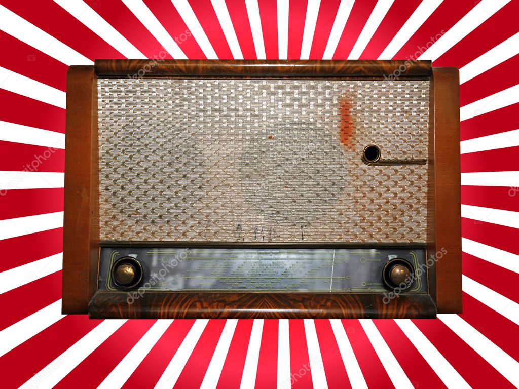 Old radio at classical background — Stock Photo © konstantin32 #3009402