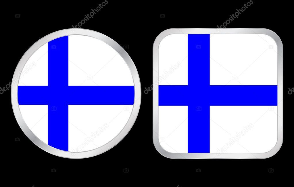 Finland flag icon Stock Vector Image by ©julydfg #3699141