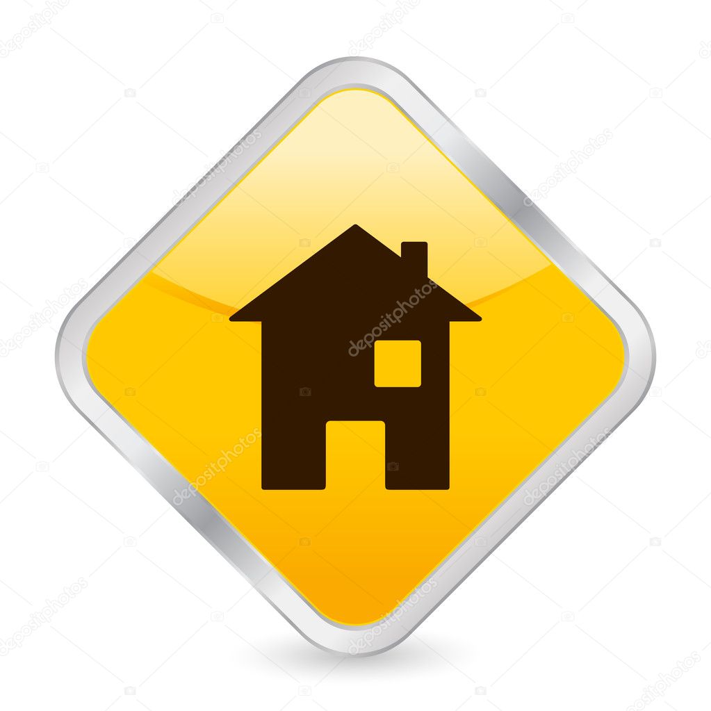 Home yellow square icon Stock Vector Image by ©julydfg #3704012