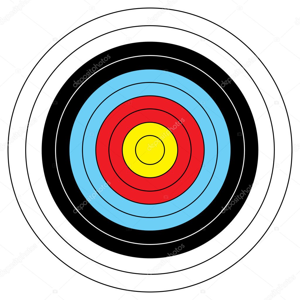 Archery target — Stock Vector © Nicemonkey #3412195