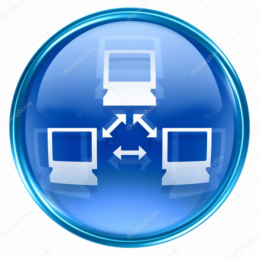 Network icon blue. — Stock Photo © zeffss #3543114 Network icon blue. — Stock Photo © zeffss #3543114