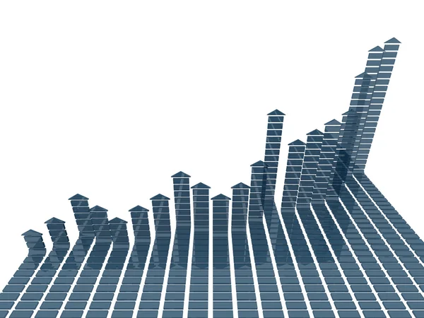 Blue 3d chart statistics — Stock Photo © nrey_ad #2770924