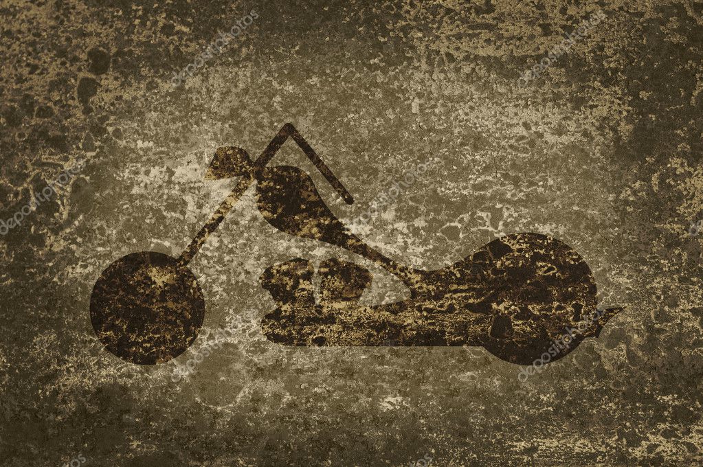 Motorcycle on a background grunge. Stock Photo by ©borysshevchuk 2977729
