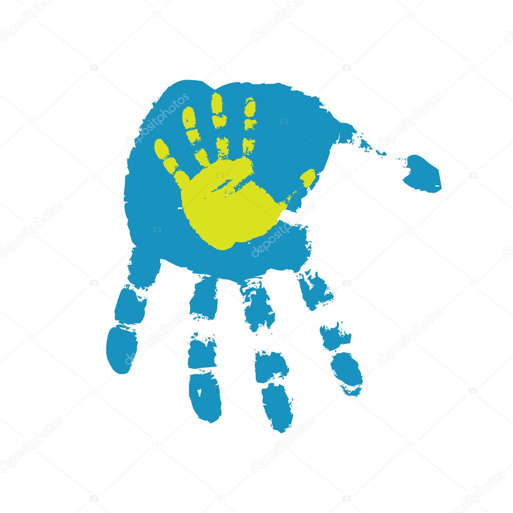 Hand Printvector Illustration Stock Vector Image By ©gurbi4 3581600