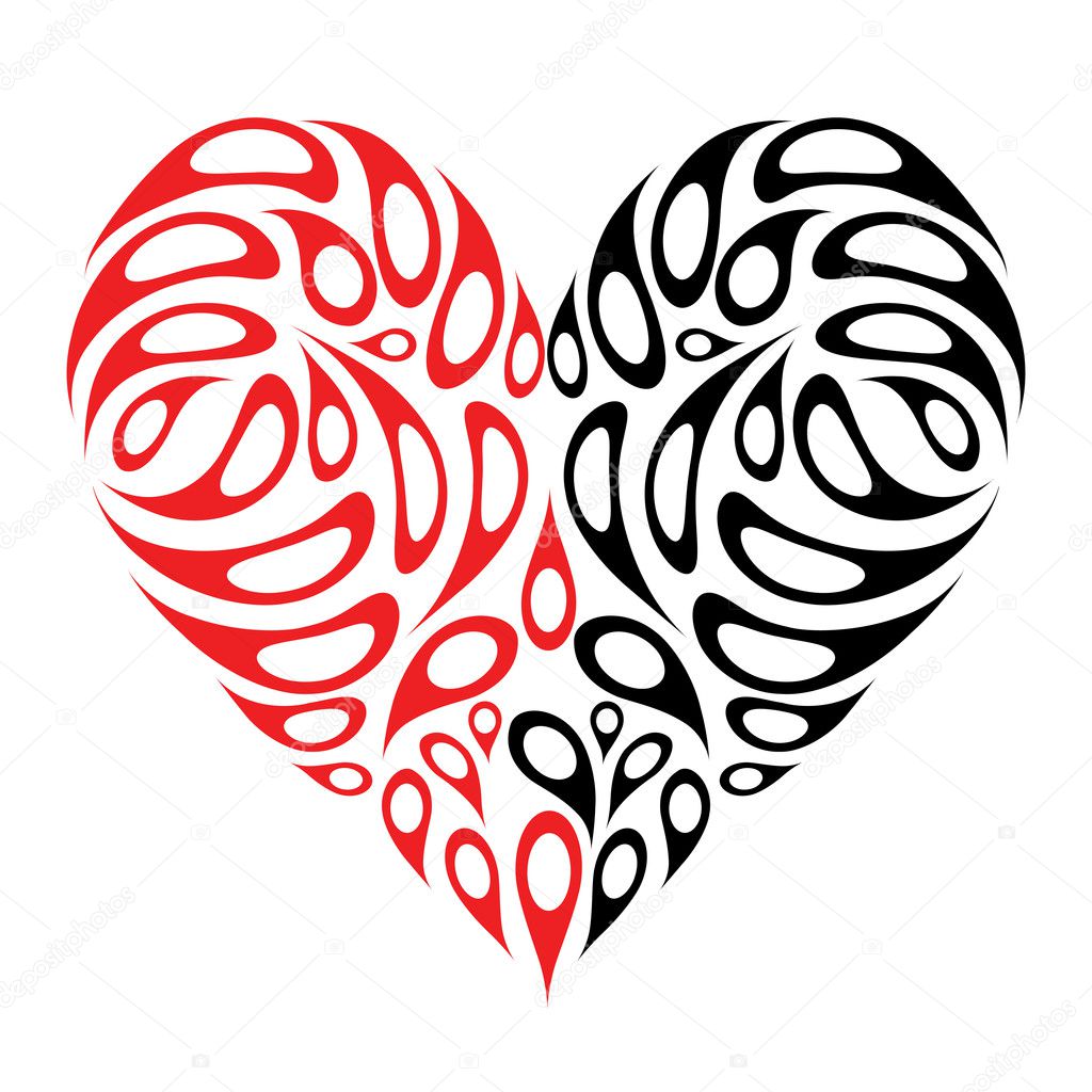 Heart shape design — Stock Vector © Kudryashka #3786837