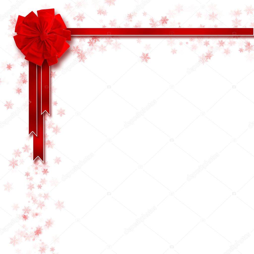 Beautiful design of white background red ribbon — Stock Photo ...