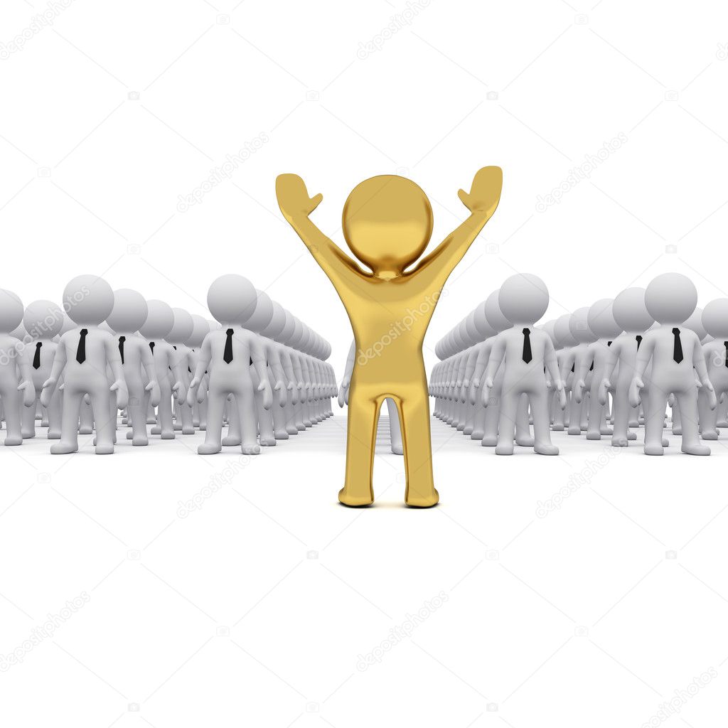 3D man with safe — Stock Photo © SergeyNivens #4726144