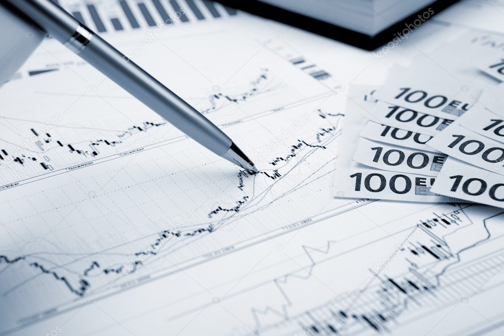 Financial charts and graphs — Stock Photo © SergeyNivens #4895323