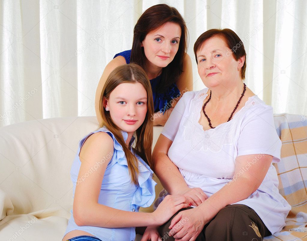 Three generations of women together — Stock Photo © SergeyNivens #5154843