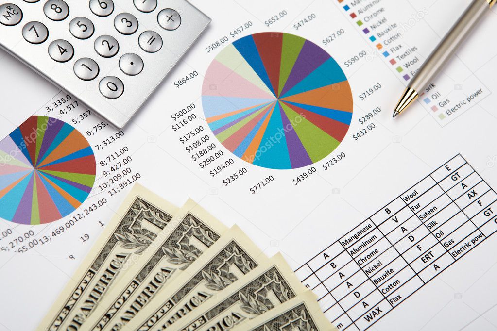 Financial charts and graphs — Stock Photo © SergeyNivens #5157123
