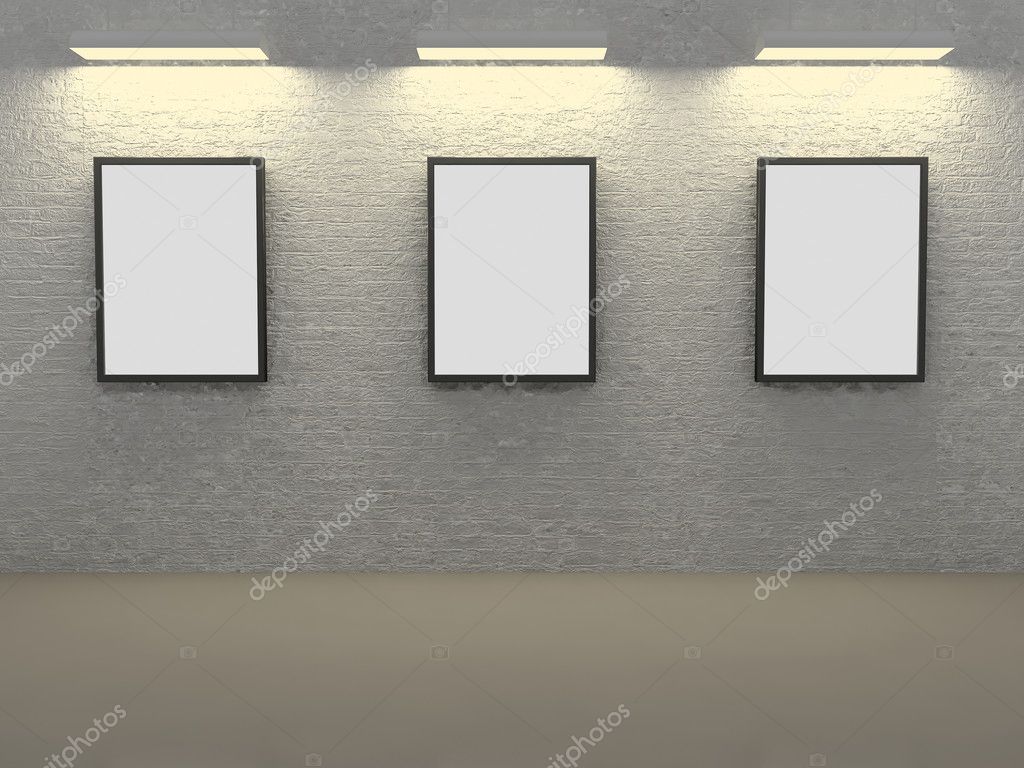 Frames on brick — Stock Photo © Shenki #3484032