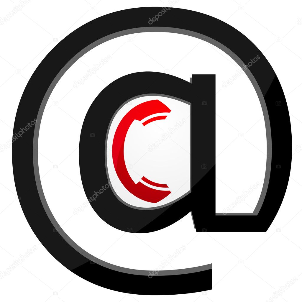 E-mail symbol, call in action Stock Photo by ©get4net 4246985