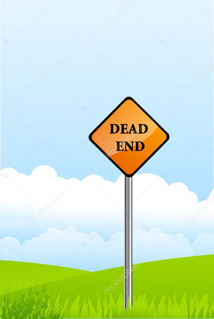 Dead end pole on natural background Stock Photo by ©get4net 4540925