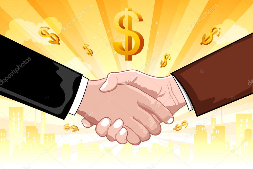 Illustration Business Deal Dollar Background Stock Photo by ©get4net ...