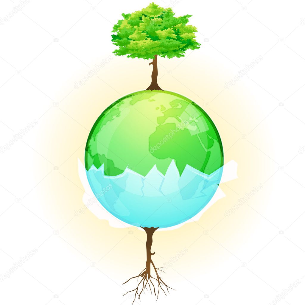 Tree on globe — Stock Photo © get4net #5044785