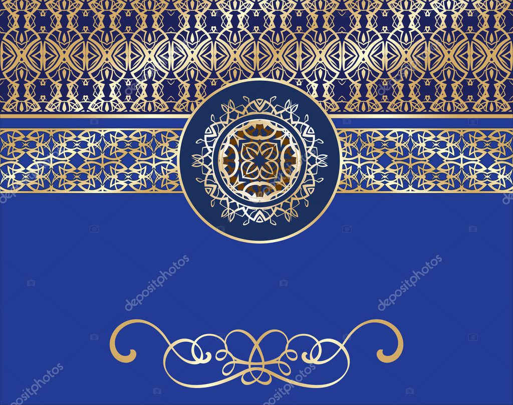 Beautiful background with gold pattern Stock Vector Image by ©sanjar ...
