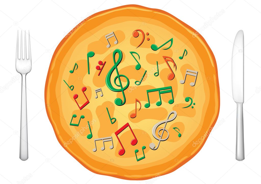 Our food are music3 Stock Vector by ©romvo79 3663413
