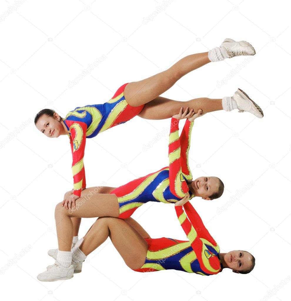 Performance by the young athlete aerobics — Stock Photo © Aptyp_koK ...