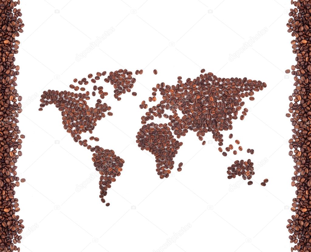 Mapa del café: fotografía de stock © bloodua #3070309 | Depositphotos
