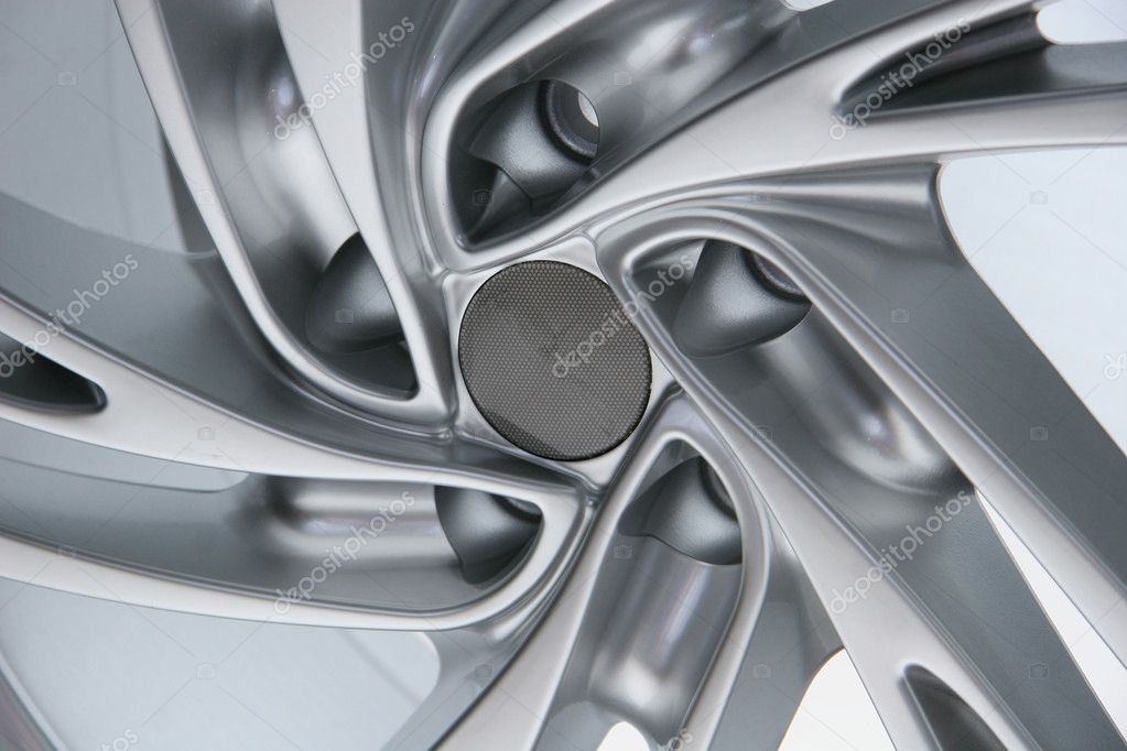 Close up wheel of a sports car — Stock Photo © edfoto #4564828