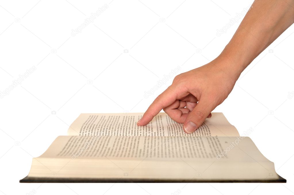 Hand holding book Stock Photo by ©geodez 3502742