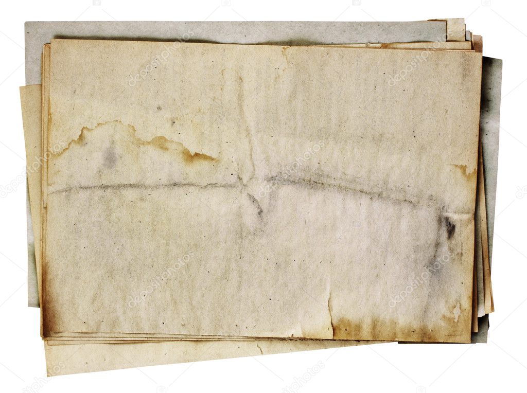 Stack of old papers Stock Photo by ©avlntn 3842392