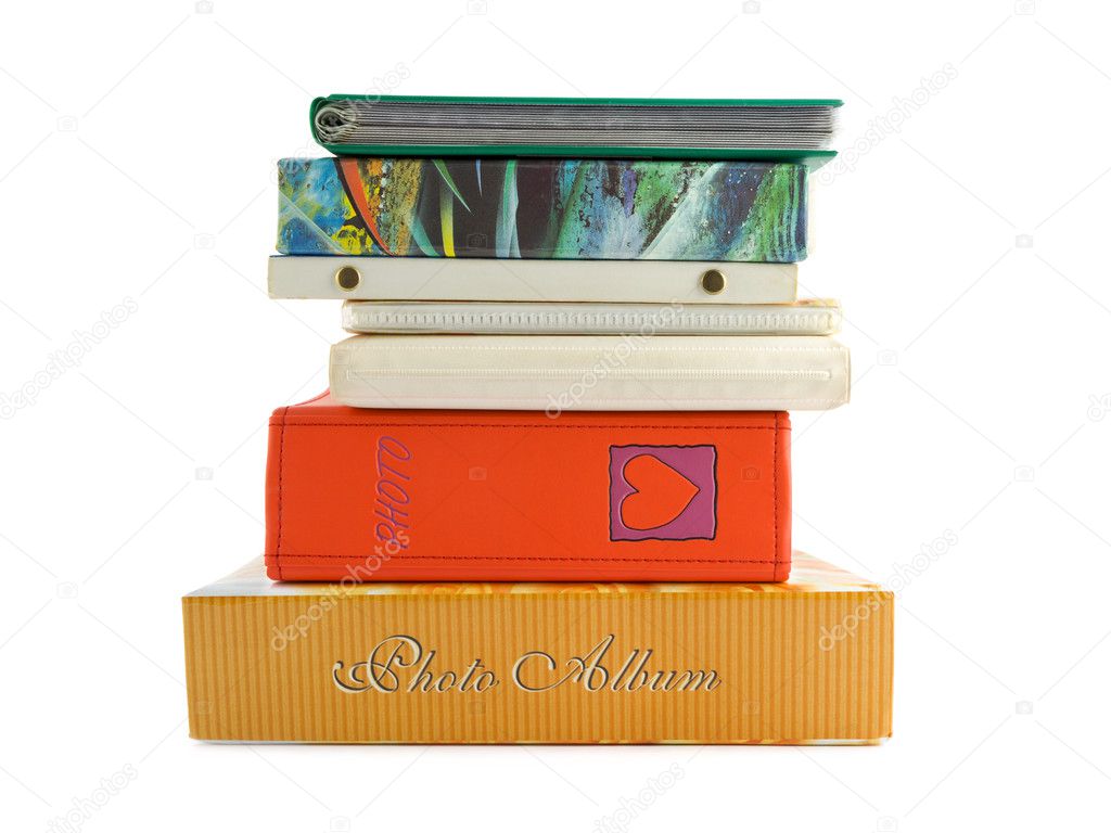 Stack of photo albums — Stock Photo © Violin #4057962