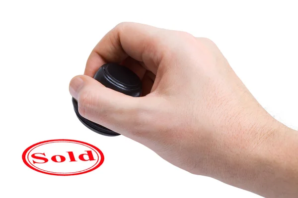 Hand with stamp Success — Stock Photo © Violin #1185428