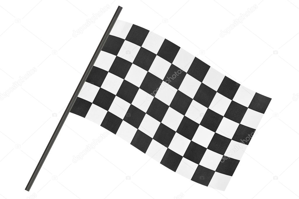 Checkered finish flag Stock Photo by ©Violin 4255212