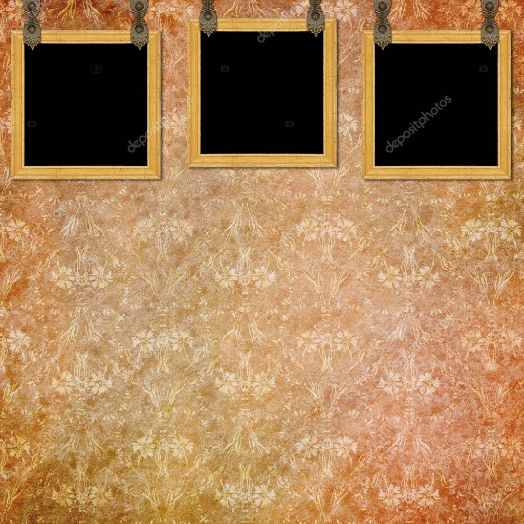 Vintage Background with frames Stock Photo by ©welena 2910942