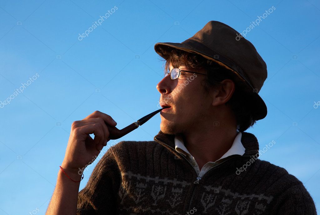 Fumador de pipa: fotografía de stock © zastavkin #3563934 | Depositphotos