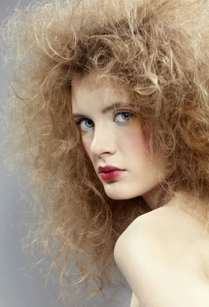 Girl with shock hair-do Stock Photo by ©zastavkin 1170853