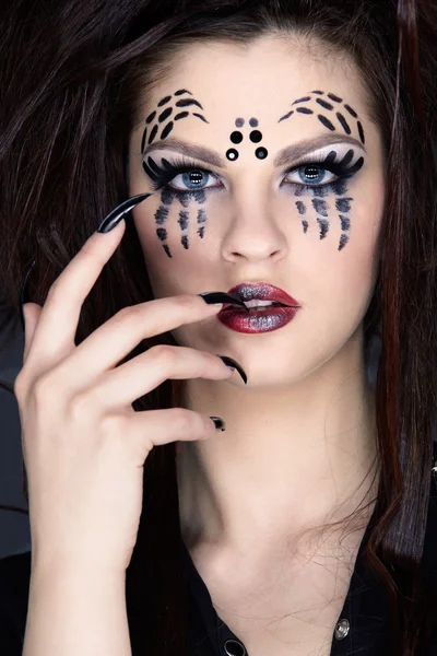 ᐈ Spider girl stock pictures, Royalty Free spider girl face paint ideas ...