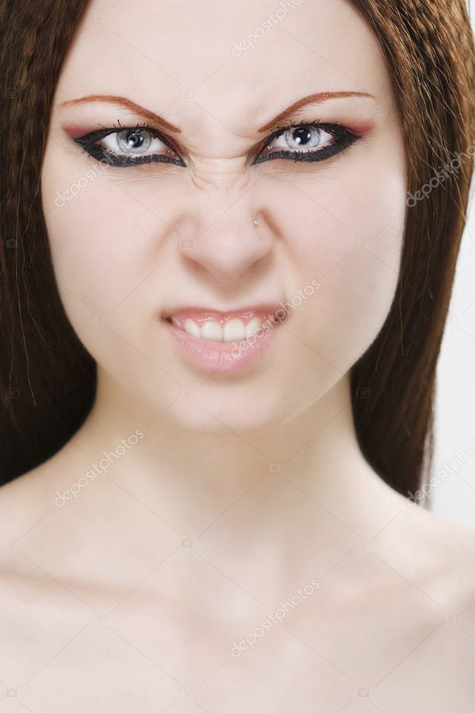 Angry woman portrait — Stock Photo © krivenko #3401382