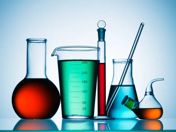 Assorted laboratory glassware equipment — Stock Photo © Irochka #5129743
