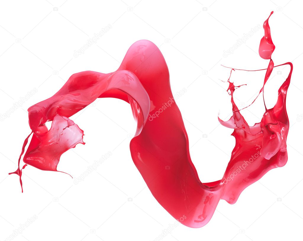 Isolated shot of paint splashing — Stock Photo © Irochka #5126831