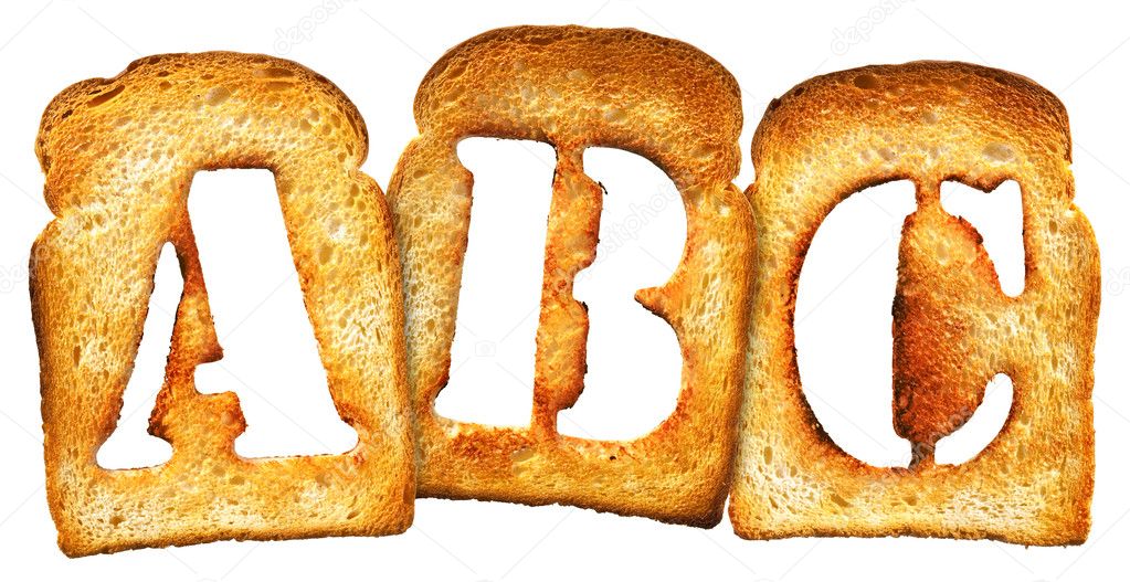 Isolated Letter of Toast alphabet — Stock Photo © Irochka #5129359