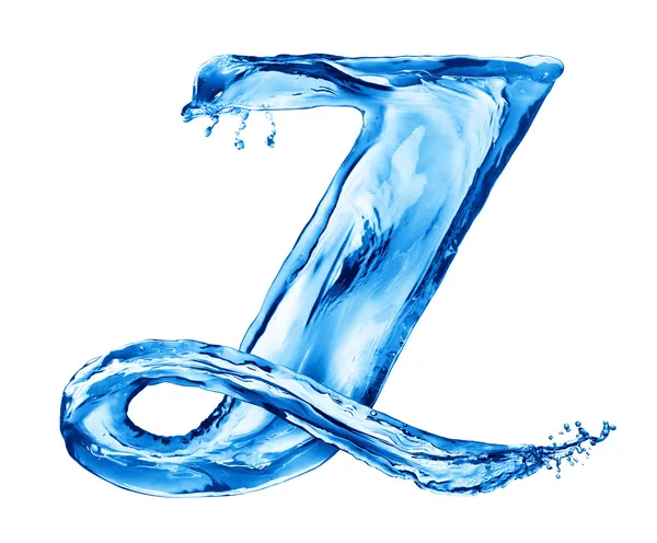Water letter — Stock Photo © Irochka #9599470