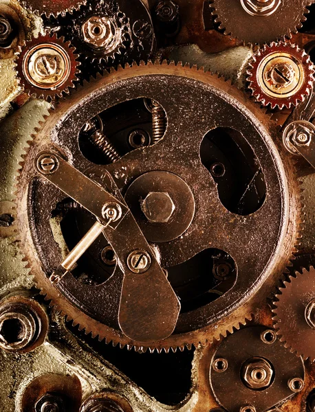 View of gears from old mechanism - Stock Image - Everypixel