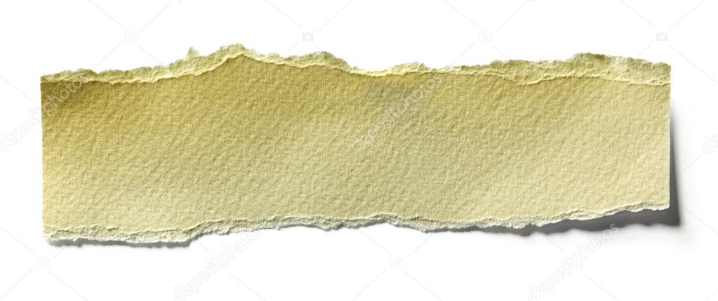 Torn piece of paper for mesage — Stock Photo © Irochka #5130014