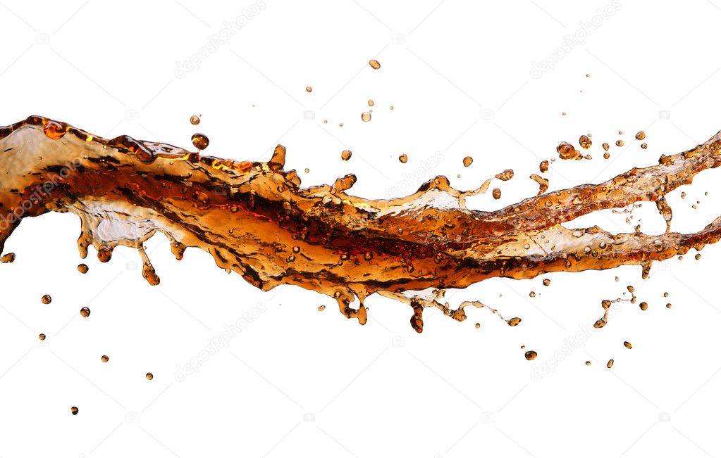 Cola splash isolated — Stock Photo © Irochka #5138193