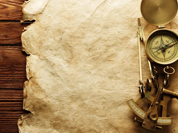 Compass on vintage paper — Stock Photo © Irochka #5146522