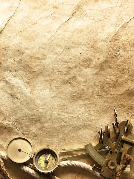 Compass on vintage paper — Stock Photo © Irochka #5440622