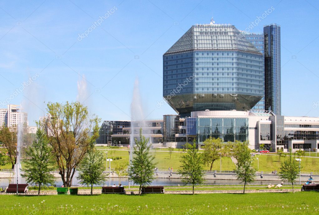 National Library building in Minsk, Belarus Stock Photo by ©mazzzur 3830923