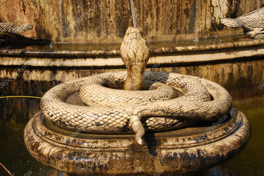 Antique snake fountain Stock Photo by ©luissantos84 3904838