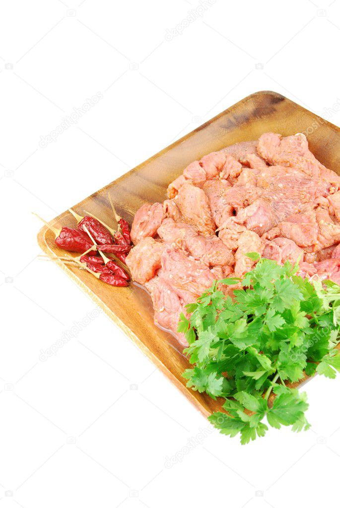 Homemade pork meat meal and ingredients Stock Photo by ©luissantos84 ...