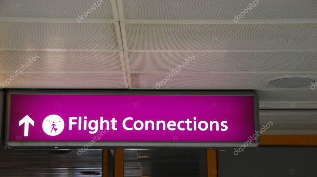 Flight connections sign — Stock Photo © luissantos84 #3906614